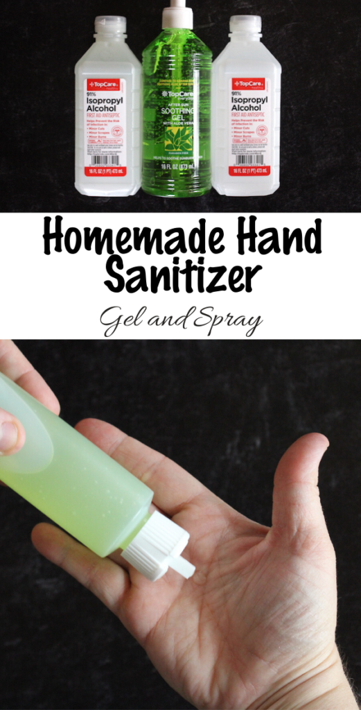 Homemade Hand Sanitizer Gel (and Spray)